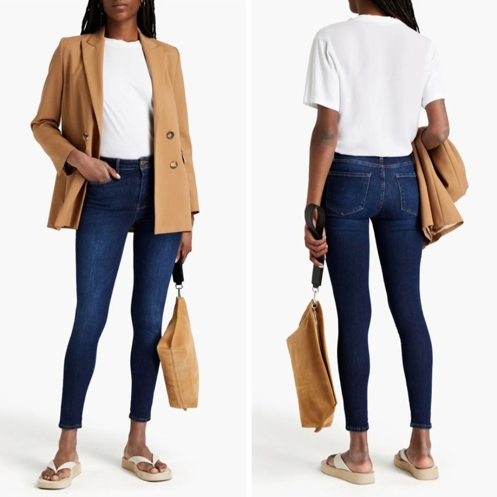 Frame Le One Mid-Rise Skinny Jeans 4 - Gem